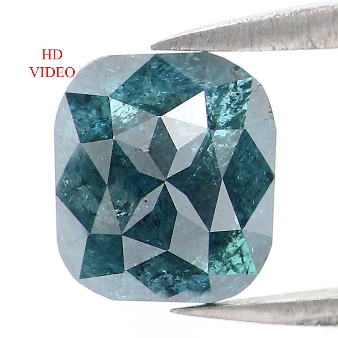 1.16 Ct Natural Loose Cushion Shape Diamond Blue Color Cushion Diamond ...