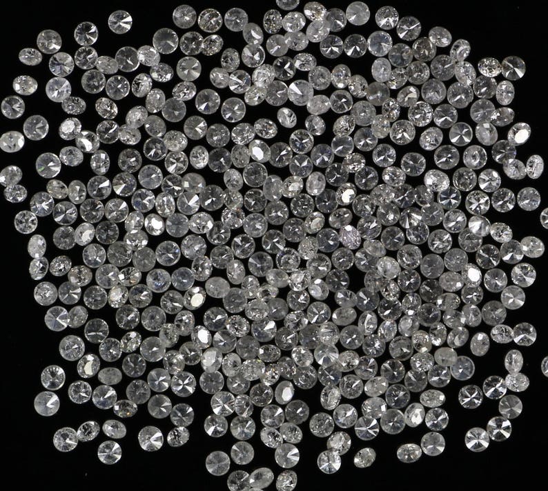 Natural Loose Diamond Round G-H Color I1-I3 Clarity 1.25 to - Etsy