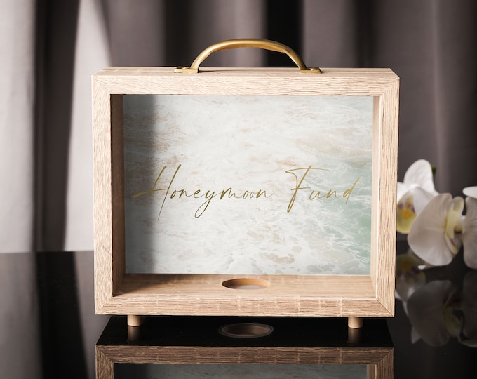 Honeymoon Fund Money Box Wedding Gift for Couples Travel Gift Travel ...