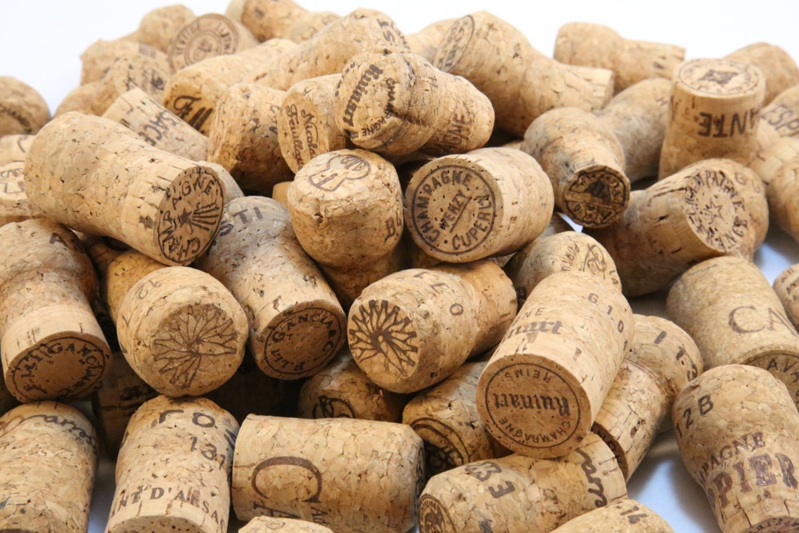 200 Champagne Corks Premium Real Corks From Europe Ideal for Craft ...