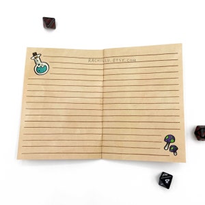 Fantasy Notebook Set Two A6 Jotters, Lined and Blank Adventure Log and ...