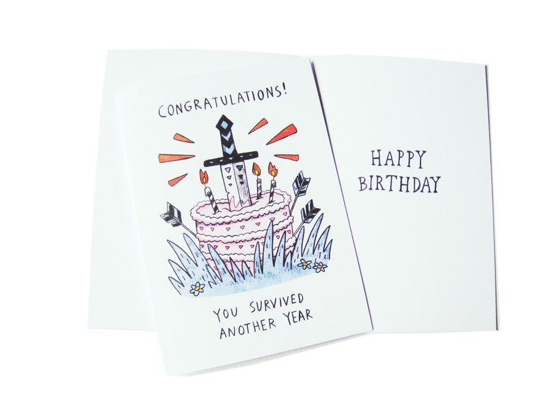 You Survived Birthday Card for Gamers and Geeks | Etsy