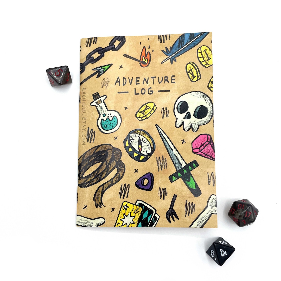 Adventure Log Notebook - A6 Lined Game Campaign Journal - Etsy
