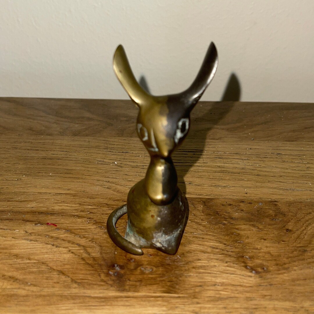 Vintage Brass Mouse 1970's Statue, Gift Present, Small Statue - Etsy