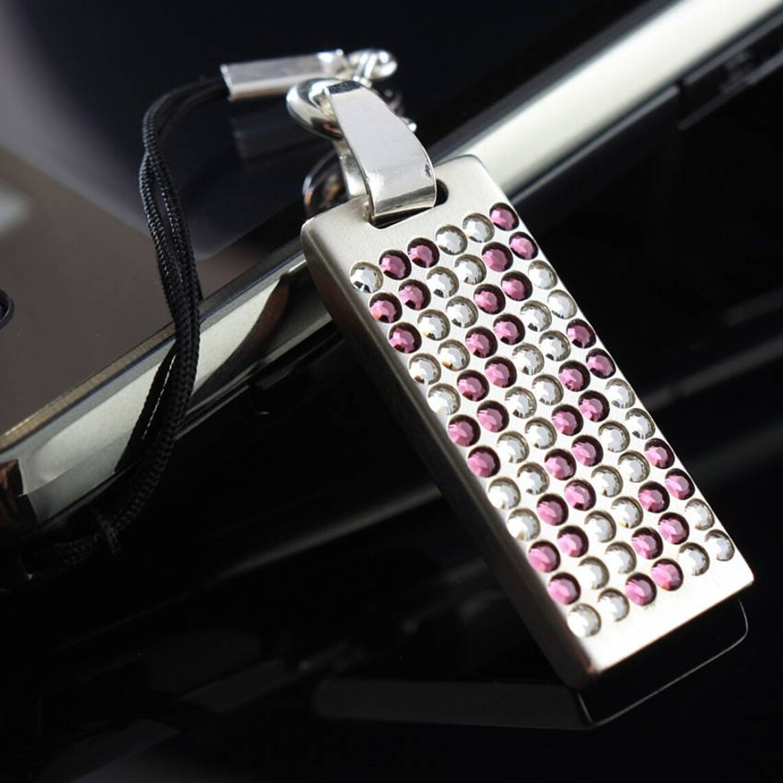 USB Flash Drive Sterling Silver Swarovski Usb 864GB USB - Etsy