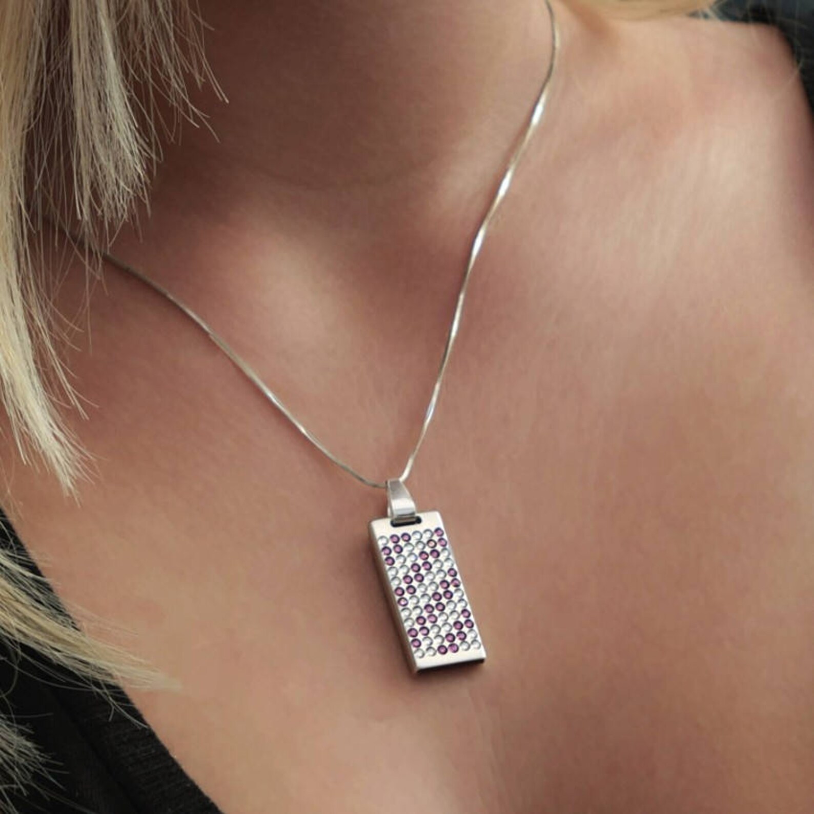 USB Flash Drive Sterling Silver Swarovski Usb 864GB USB - Etsy