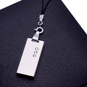 USB Necklace Personalized USB 864GB, Sterling Silver Swarovski USB ...