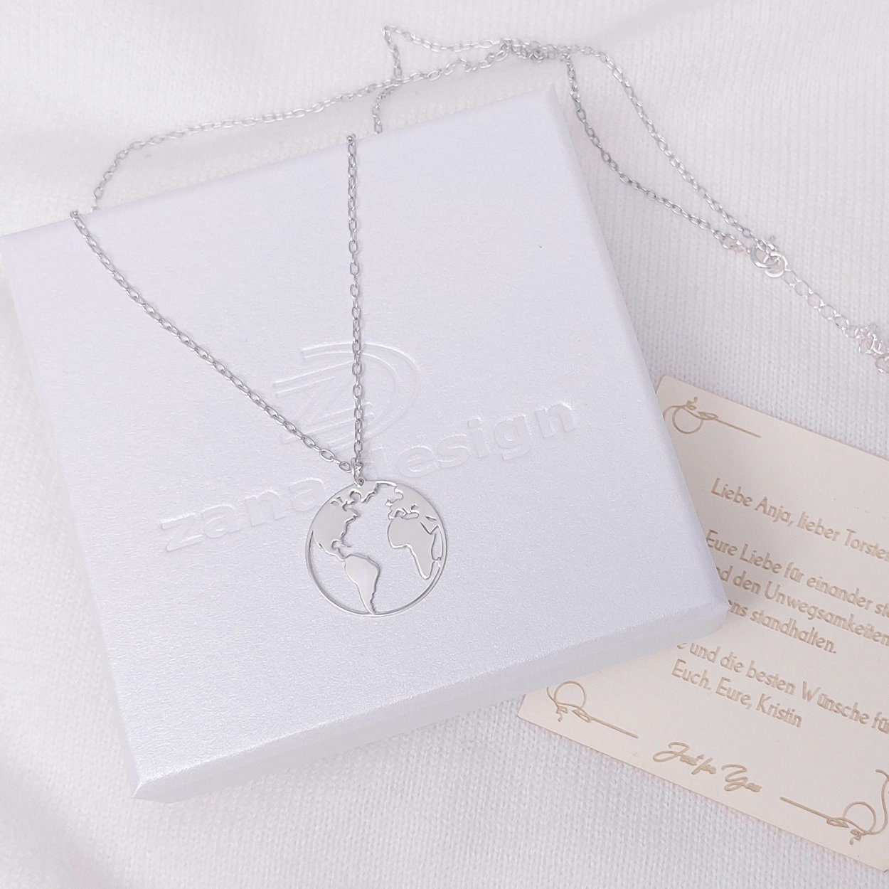 Personalized Gold Map Necklace - World Map Necklace - World Necklace ...