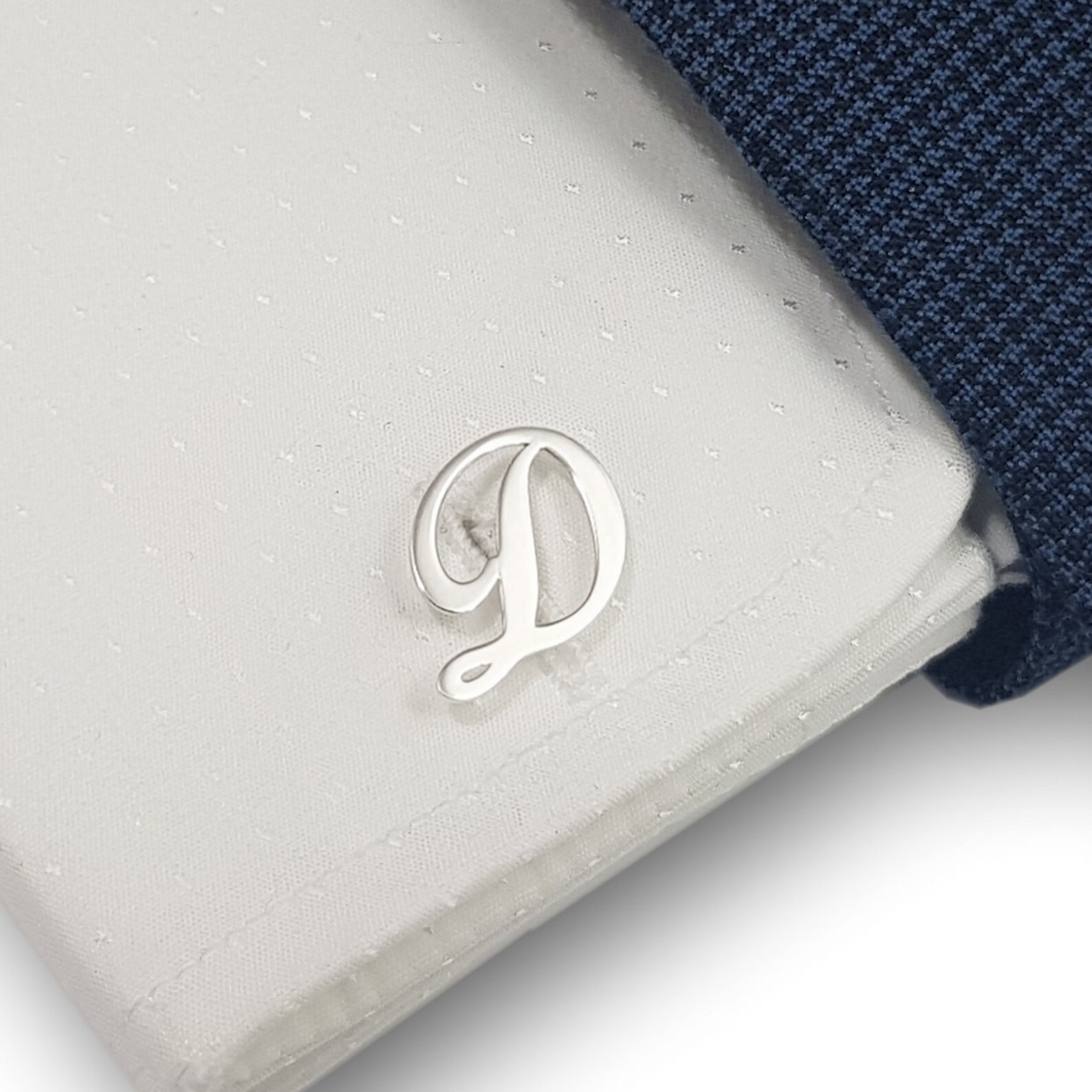 Cufflinks for Men Initial Letter Cufflinks Sterling Silver | Etsy