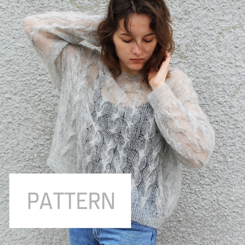 Sheer Mohair V Neck Sweater - Etsy