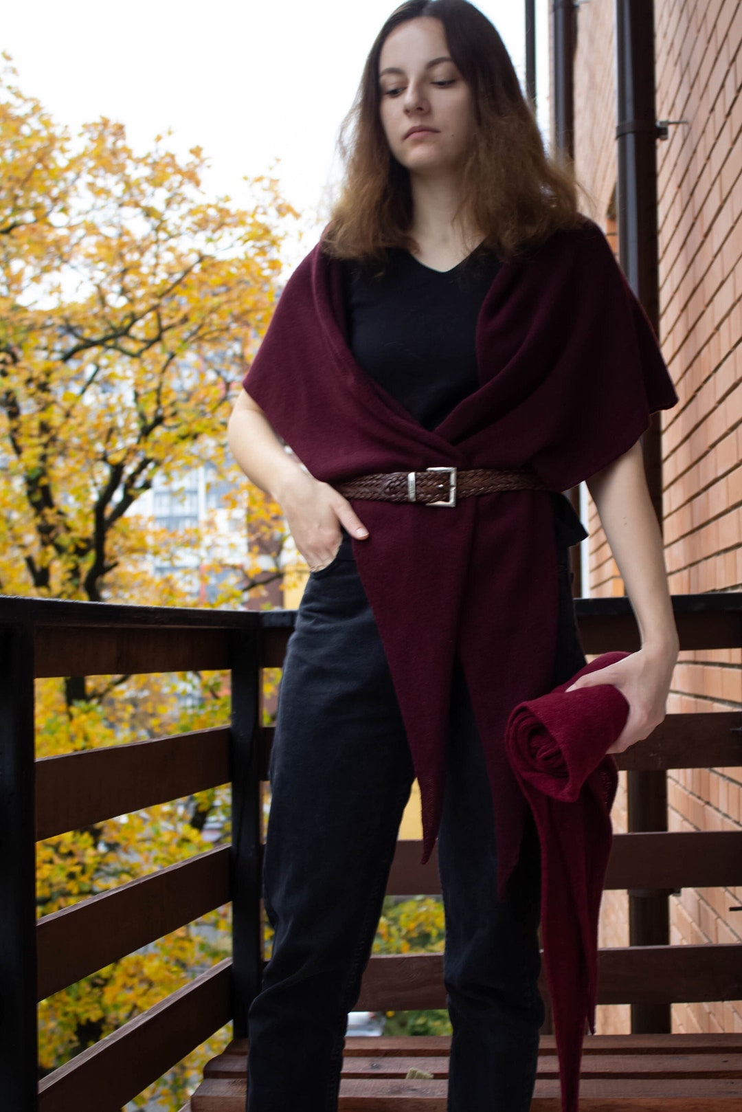 Merino Cashmere Baktus Wrap, Rustic Inspired Outlander Wool Shawl ...