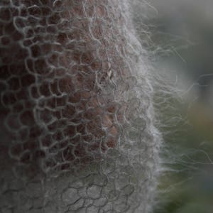 Oversize Fuzzy Mohair Sweater Jumper Extra Long Sleeve off White, Loose ...