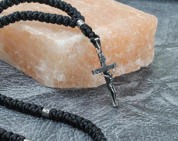 Christian Prayer Rope 100 Knots, Jesus Cross Chotki, Crucifix - Etsy
