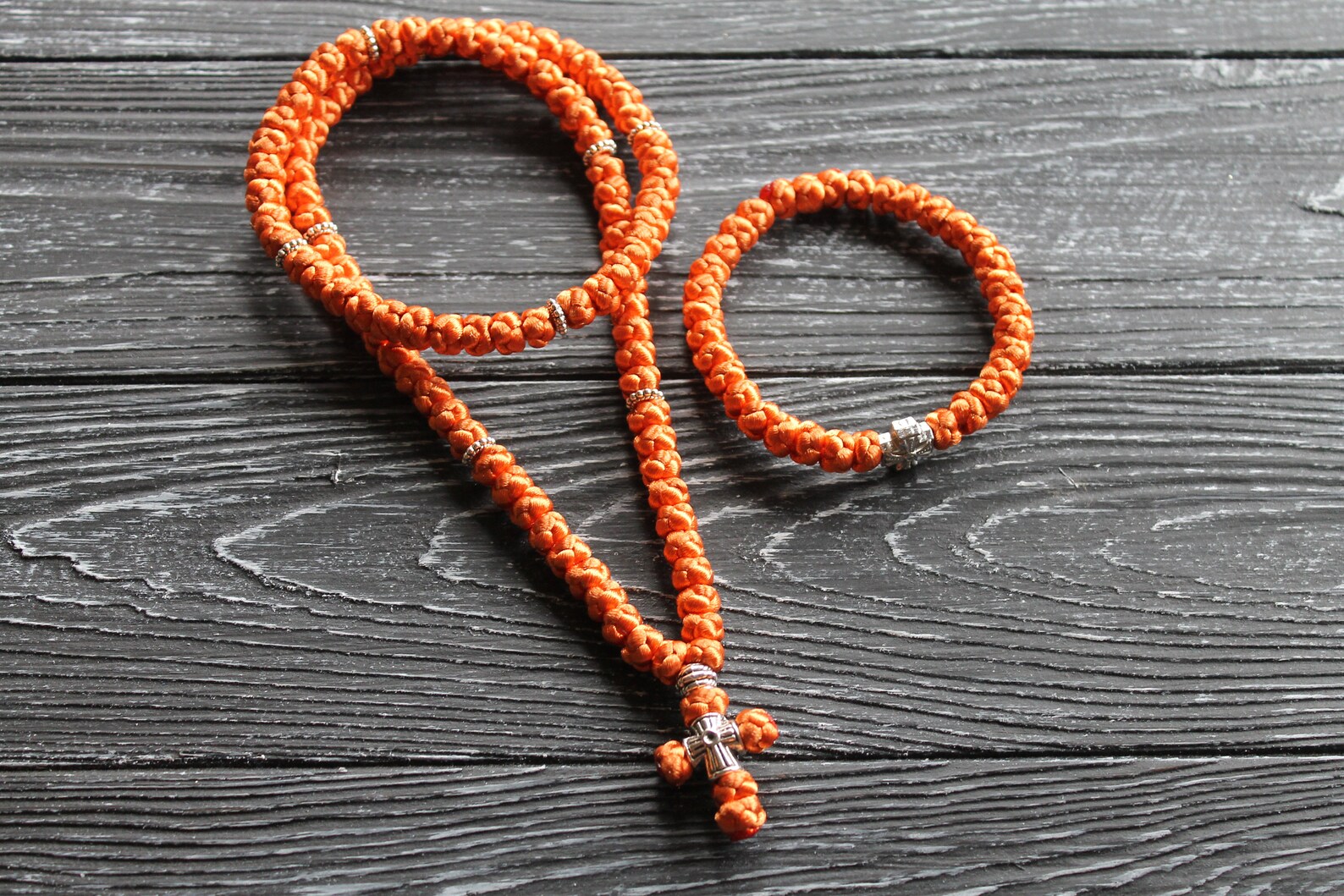 Christian Prayer Rope 100 Knots Komboskini Necklace Orthodox - Etsy