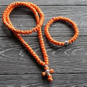 Christian Prayer Rope 100 Knots, Komboskini Necklace, Orthodox Rope ...
