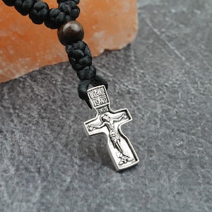 Pocket Prayer Rope 33 Knots, Orthodox Crucifix, Jesus Cross Chotki ...
