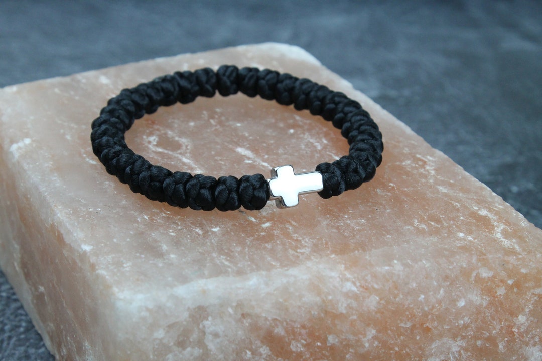 Orthodox Prayer Rope Bracelet 33 Knots, Cross Bracelet, Komboskini ...