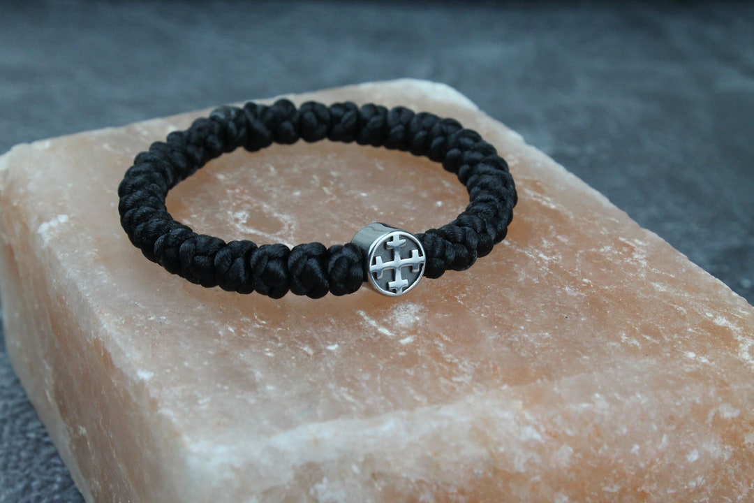 Orthodox Prayer Rope Bracelet 33 Knots, Cross Bracelet, Komboskini ...