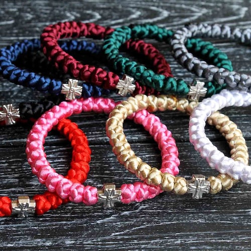 Christian Prayer Rope Bracelet 33 Knots Brojanica Orthodox - Etsy