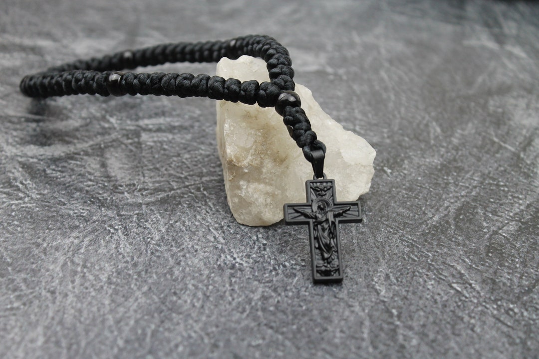 Jesus Cross Prayer Rope 50 Knots, Orthodox Chotki, Christian Chotki ...