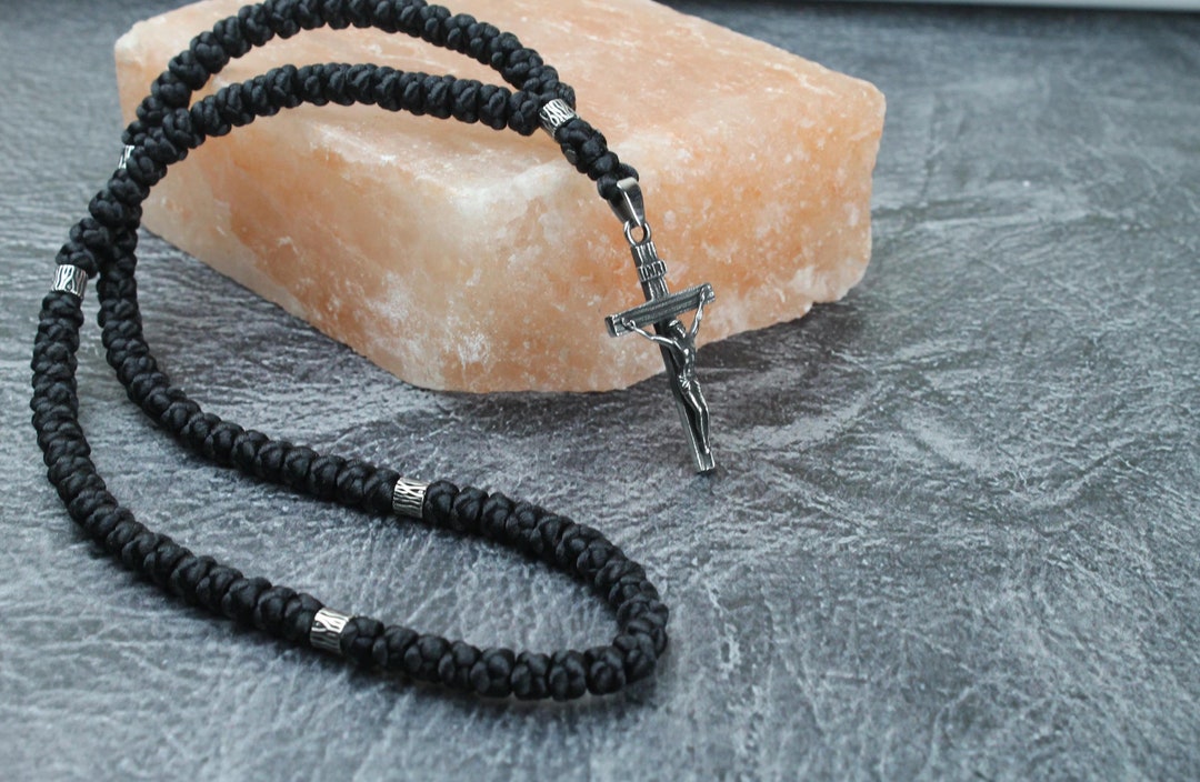 Christian Prayer Rope 100 Knots, Jesus Cross Chotki, Crucifix - Etsy
