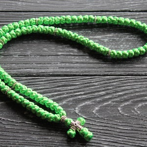 Christian Prayer Rope 100 Knots, Komboskini Necklace, Orthodox Rope ...