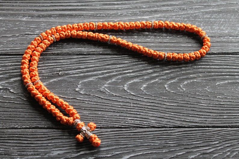 Christian Prayer Rope 100 Knots Komboskini Necklace Orthodox - Etsy