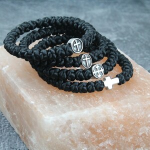 Orthodox Prayer Rope Bracelet 33 Knots, Cross Bracelet, Komboskini ...