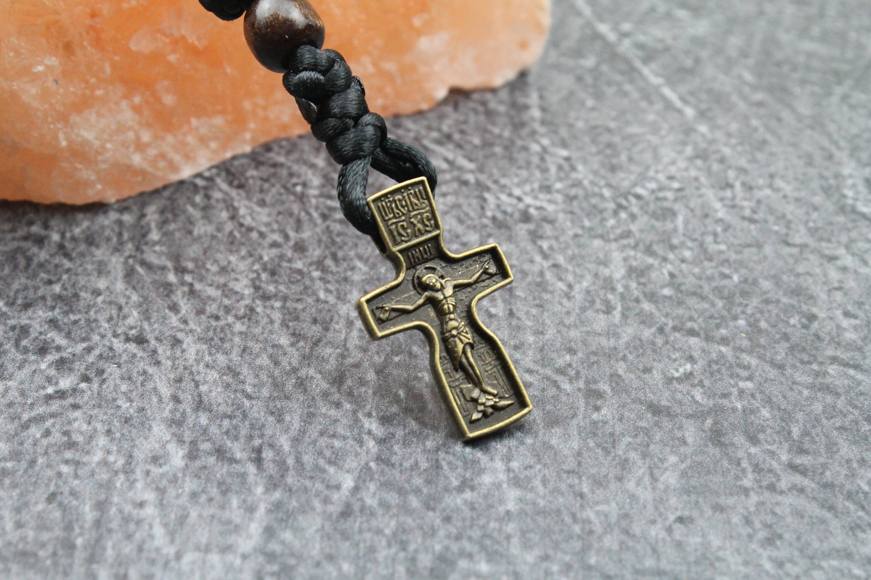 Pocket Prayer Rope 33 Knots, Orthodox Crucifix, Jesus Cross Chotki ...