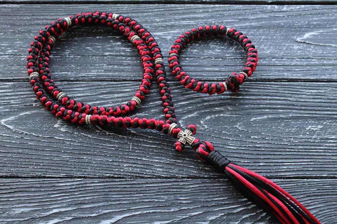 Two Color Set: Orthodox Prayer Rope Rosary 100 Knots | Etsy