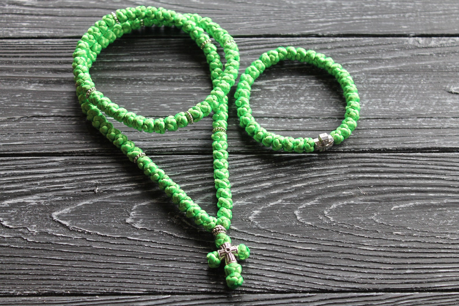 Christian Prayer Rope 100 Knots Komboskini Necklace Orthodox - Etsy