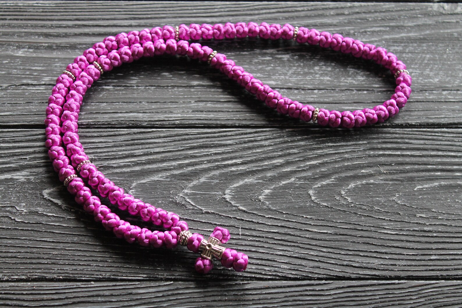 Christian Prayer Rope 100 Knots Komboskini Necklace Orthodox - Etsy