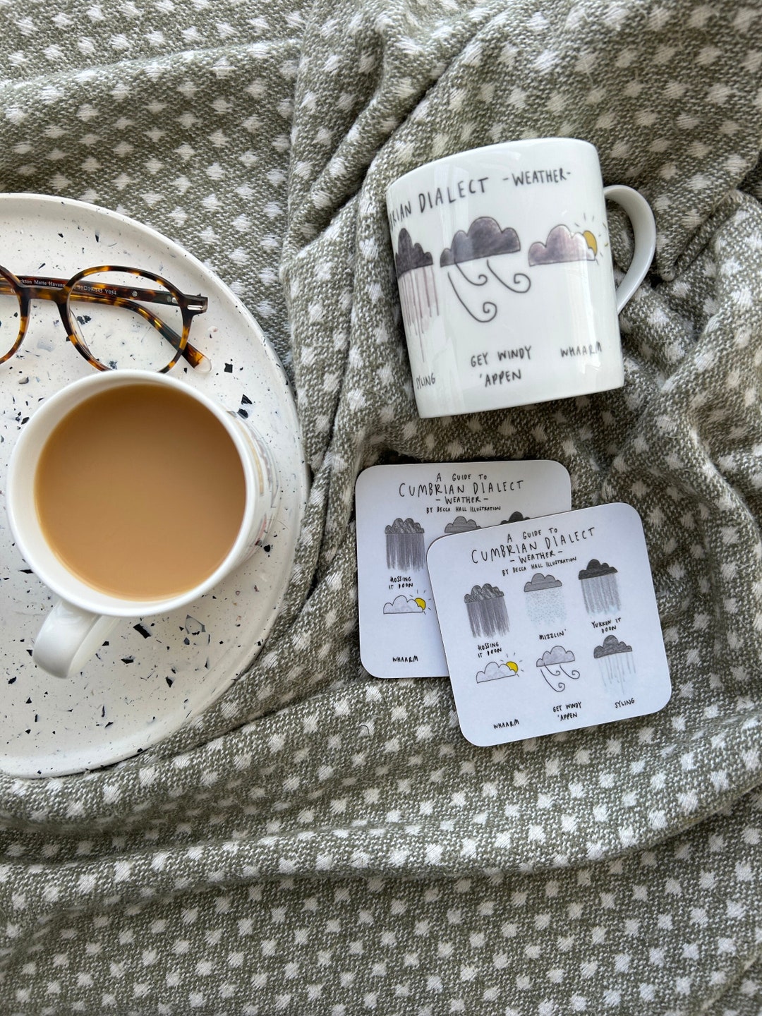 Coaster Cumbrian Dialect Weather - Etsy UK