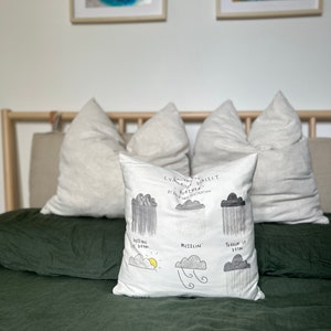 Cushion - Cumbrian Dialect Weather - Etsy UK