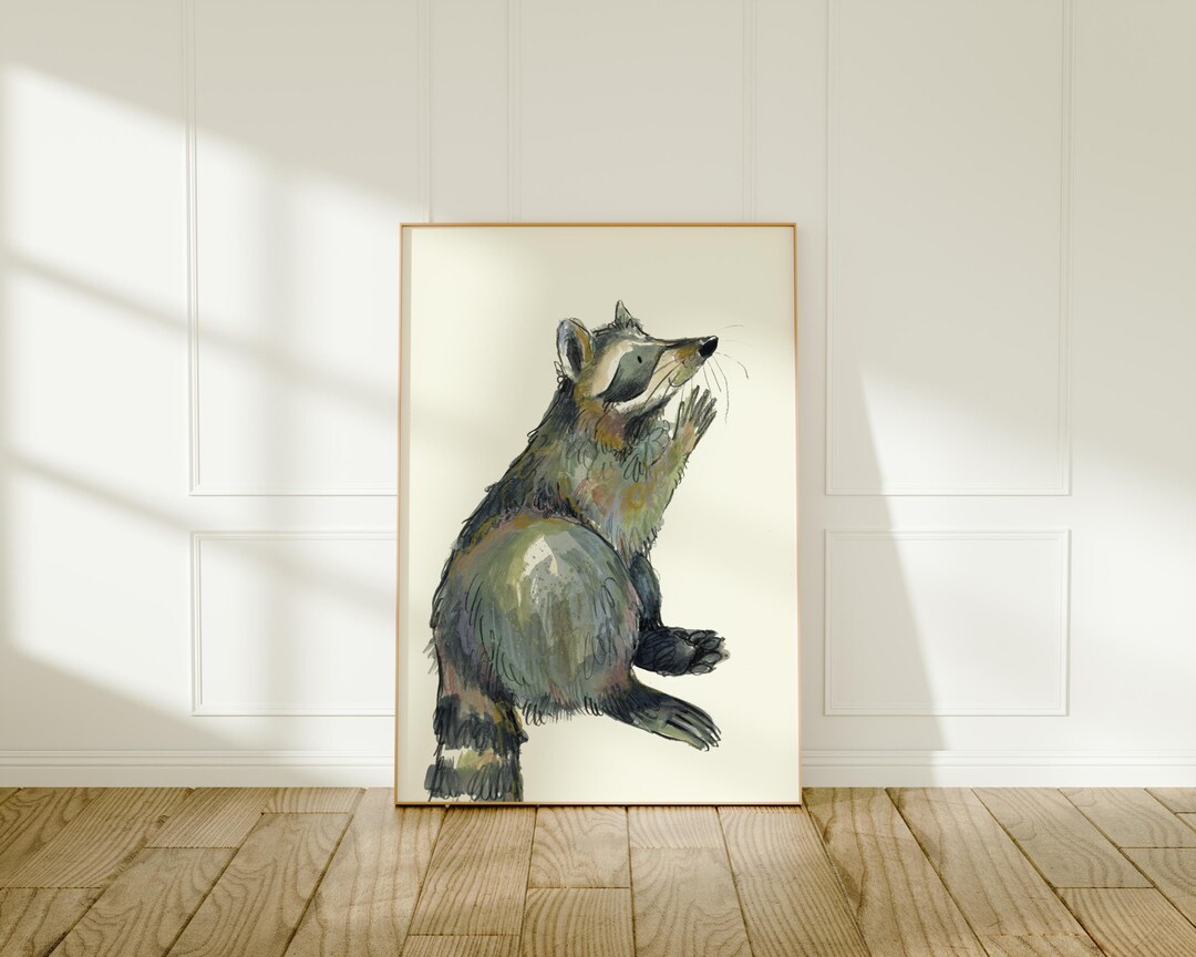 Raccoon - Giclée Art Print - Etsy