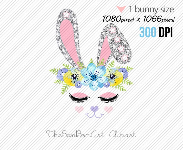 Bunny Clipart. Bunny Party Clipart. Bunny Watercolor.easter - Etsy