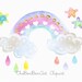 Watercolor Unicorn Clipart. Unicorn Printable. Baby Shower Kids Party ...