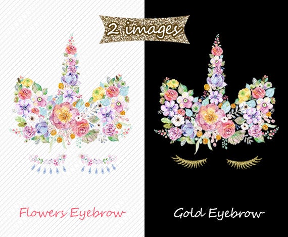 Watercolor Unicorn Clipart. Unicorn Printable. Baby Shower Kids Party ...