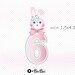 Easter Bunny Numbers, Birtday Numbers ,bunny Numbers Clipart, Easter ...