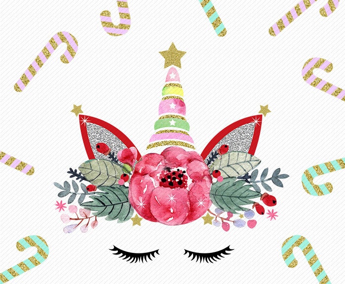 Watercolor Unicorn Clipart. Unicorn Printable. Unicorns Gold Digital ...