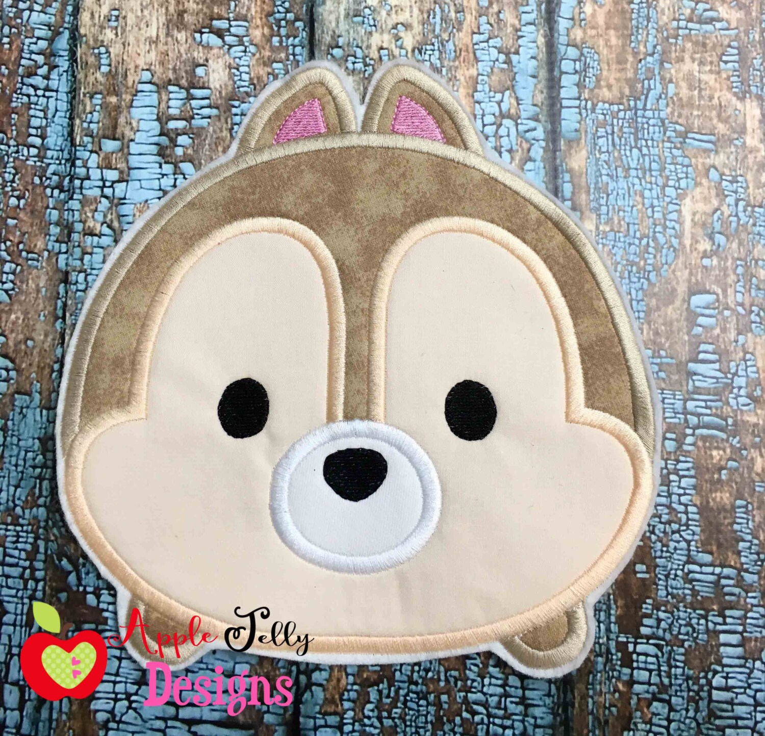 Chipmunk 2 Applique Design - Etsy