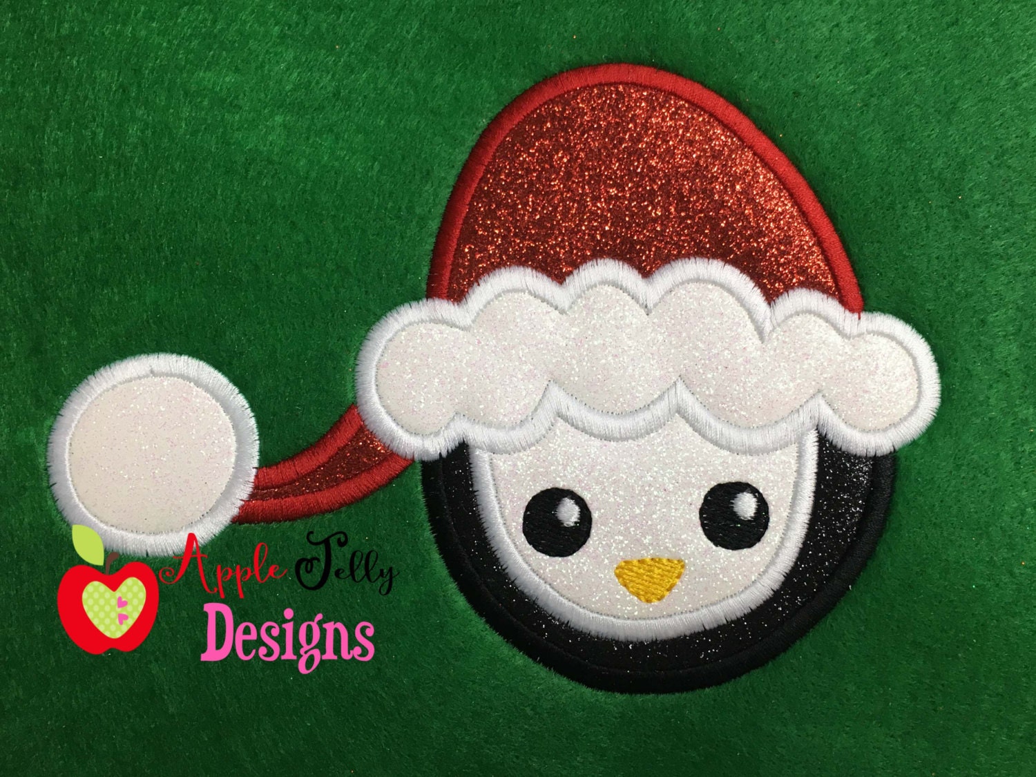 Penguin Face Applique Design - Etsy