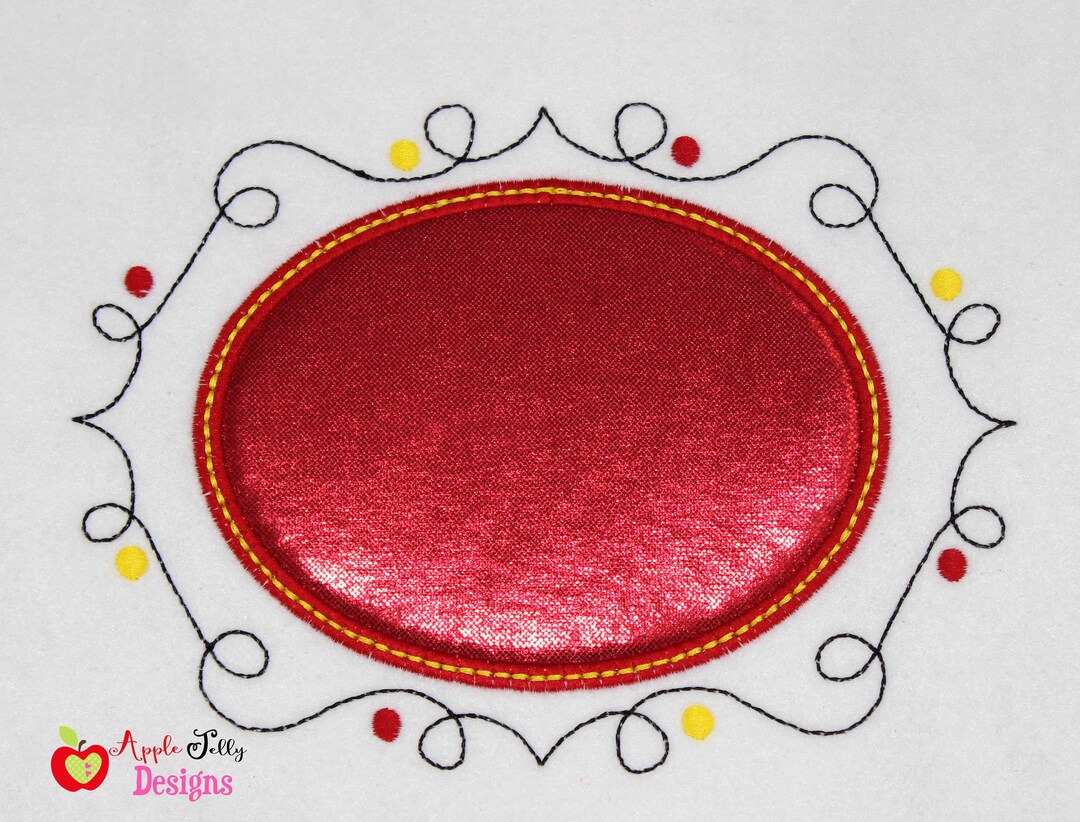 Lilly Frame Applique Design - Etsy