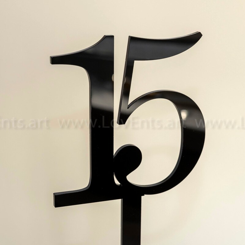Black Table Numbers - Etsy