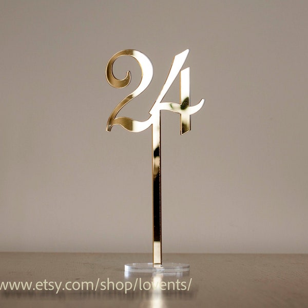 Tall Acrylic Table Numbers - Etsy