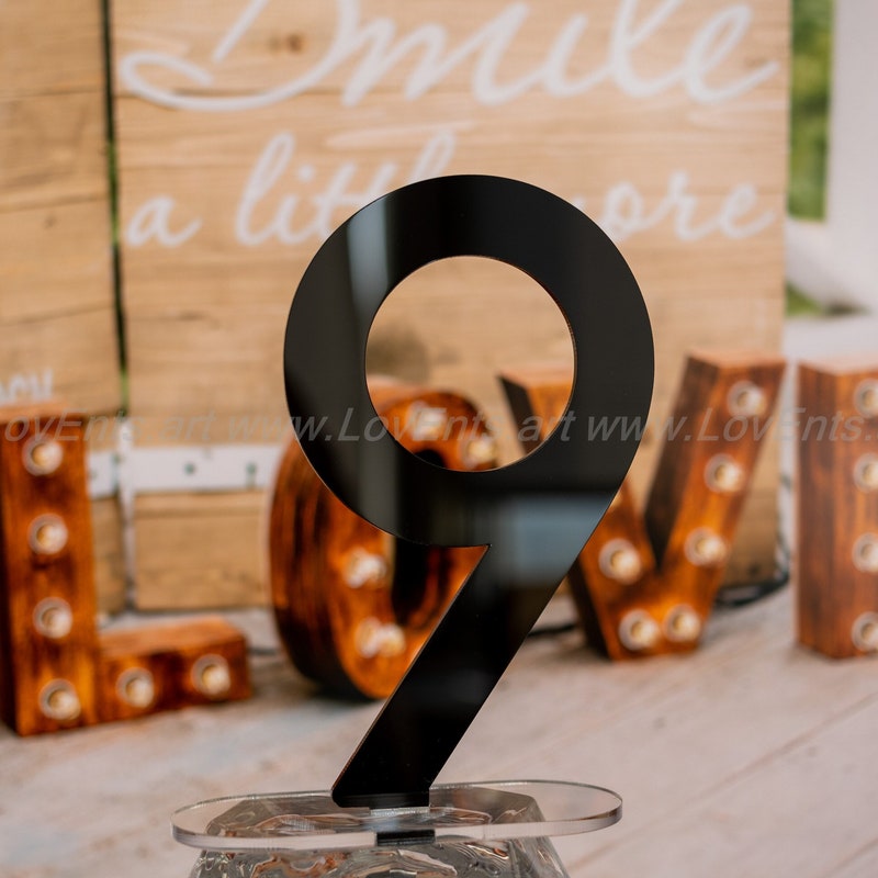 Black Table Numbers - Etsy