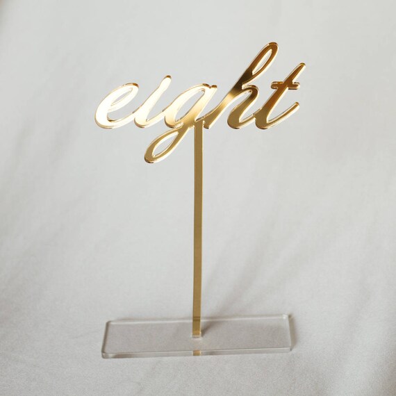 Party Décor Party Supplies handwritten Table Numbers Table Numbers ...
