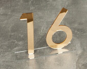 Table number stands | Etsy