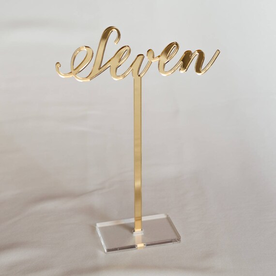 Party Décor Party Supplies handwritten Table Numbers Table Numbers ...