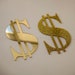 Large Dollar Sign Gold Mirror Backdrop Mirrored Money Sign - Etsy